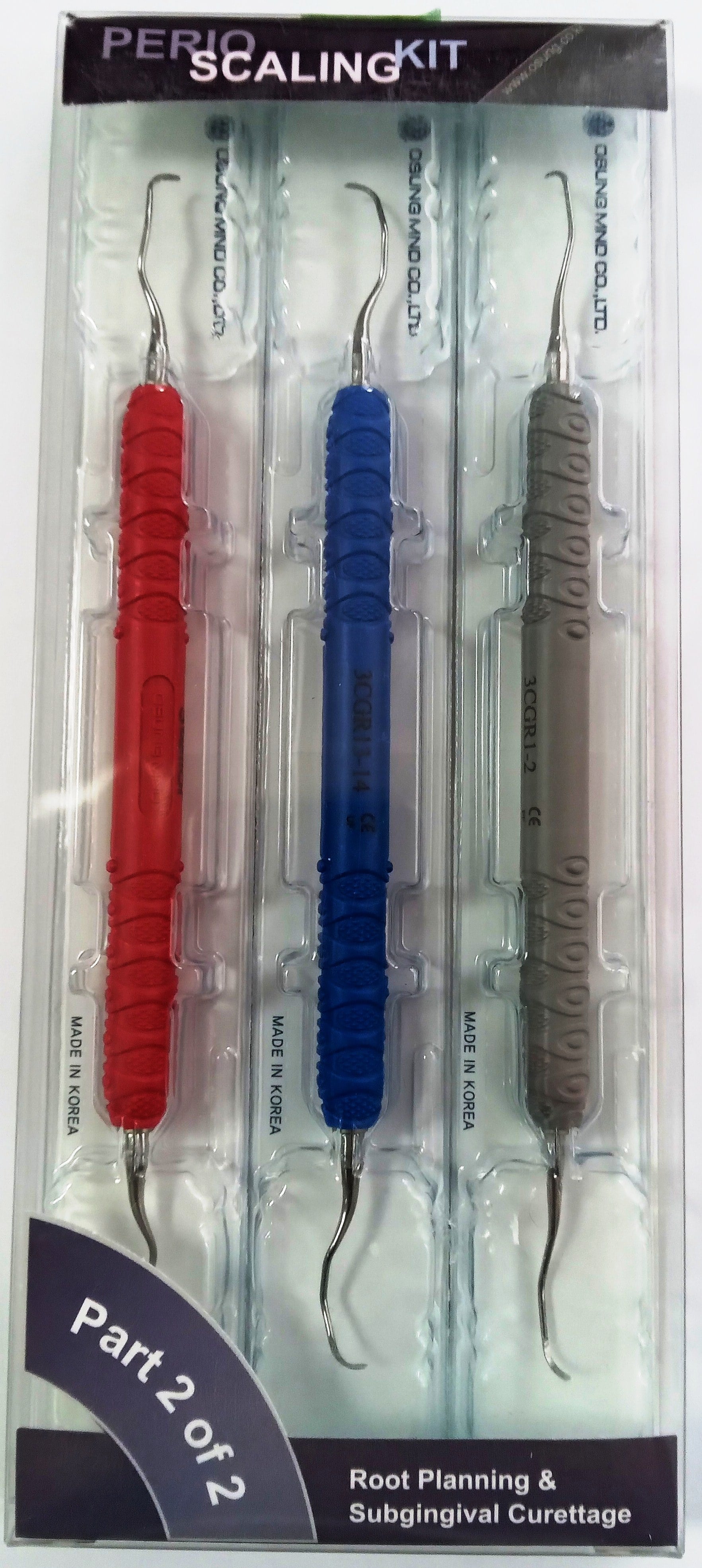 Perio Scaling Kit 2 -Комплект инструменти за подвенечно почистване на зъбен камък | Yanev Dental