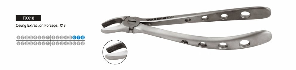 Екстракционни клещи за горни молари FXX18 | Yanev Dental