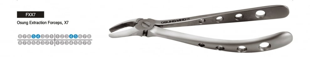 Екстракционни клещи за горни премолари FXX7 | Yanev Dental
