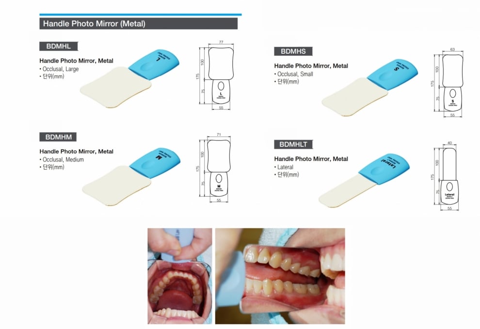 Метално огледало с дръжка за интраорална фотография | Yanev Dental